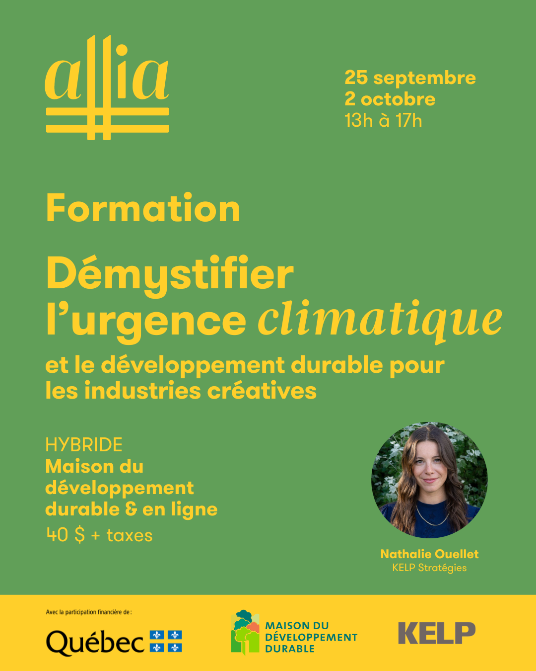 Démystifier l’urgence climatique et le développement durable - Allia